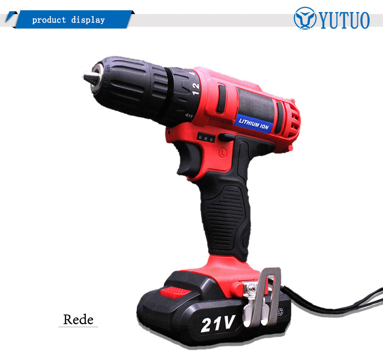 Buy Power Tool 21v 10mm Variable Speed Driver Electric Drill With Li ...