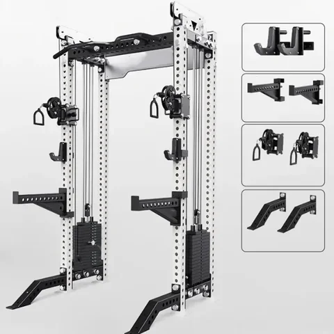 Buy Professional Smith Machine Commercial Power Cage Squat Rack Multi ...