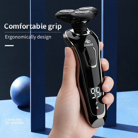 Buy Rechargeable Triple Blade Washable Electric Shaver Razor Shaving ...