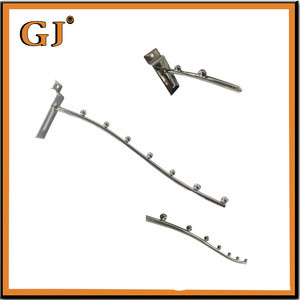 Buy Shiny Chrome Plated Waterfall Display Hook With 7 Balls Slatwall ...