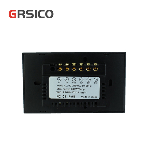 Buy Smart Home Automation System Us Standard 4 Gang Wifi Remote Control ...