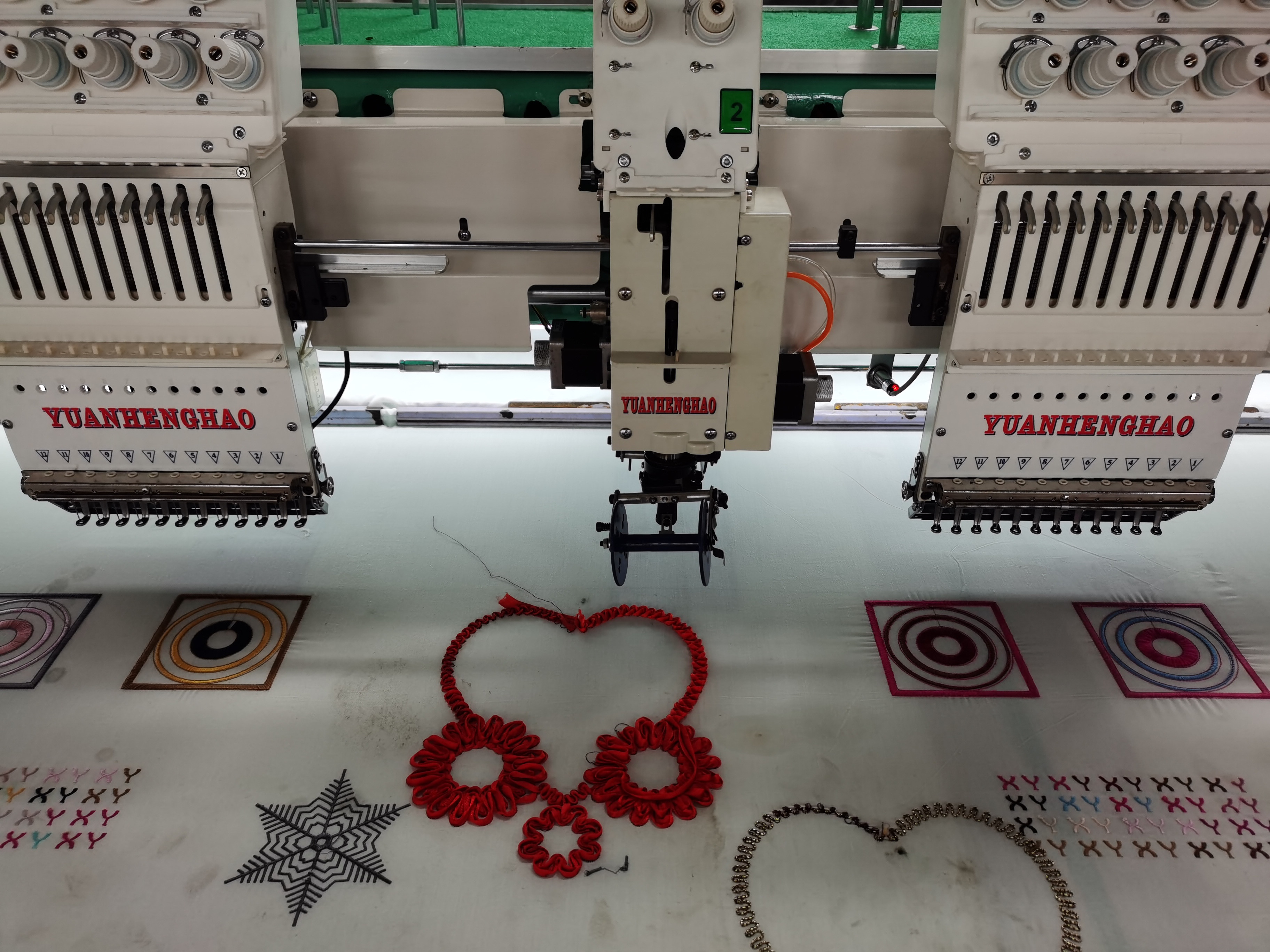 Buy Taping Embroidery Machine 12 Needles 2 Heads Cording Embroidery ...