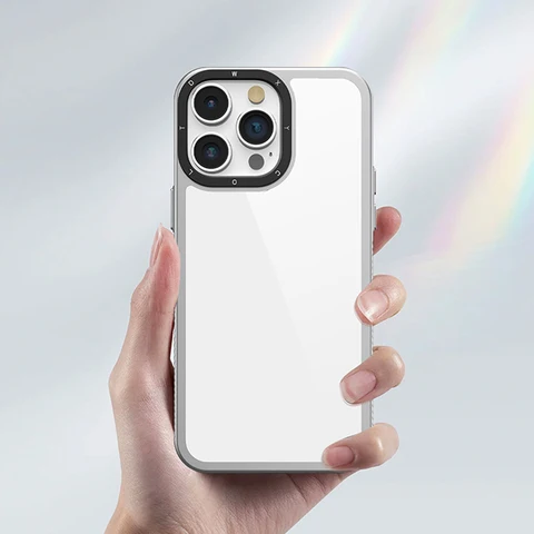 Buy Tpu+tpu Imitation Hardware Button&camera Frame Clear Glitter ...