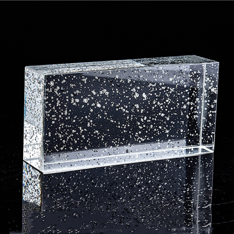 Buy Transparent K9 Crystal Glass Brick Decorative Block from Qingdao ...