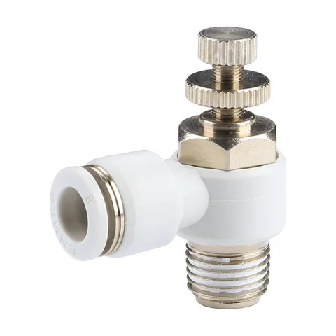 Buy Yadeke Pneumatic Throttle Valve Sl8-02 Cylinder Speed Regulation Threaded Joint from ...