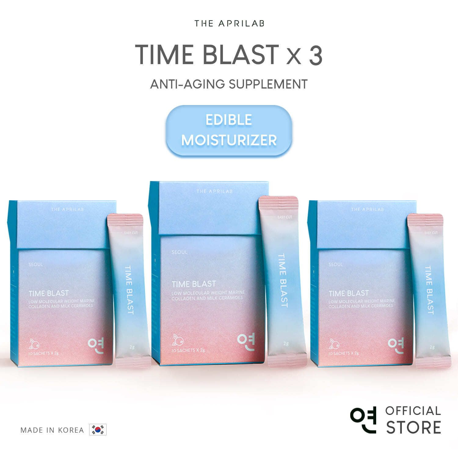 Buy The Aprilab | Time Blast — Korean Marine Collagen & Milk Ceramides (beauty Supplement Powder ...
