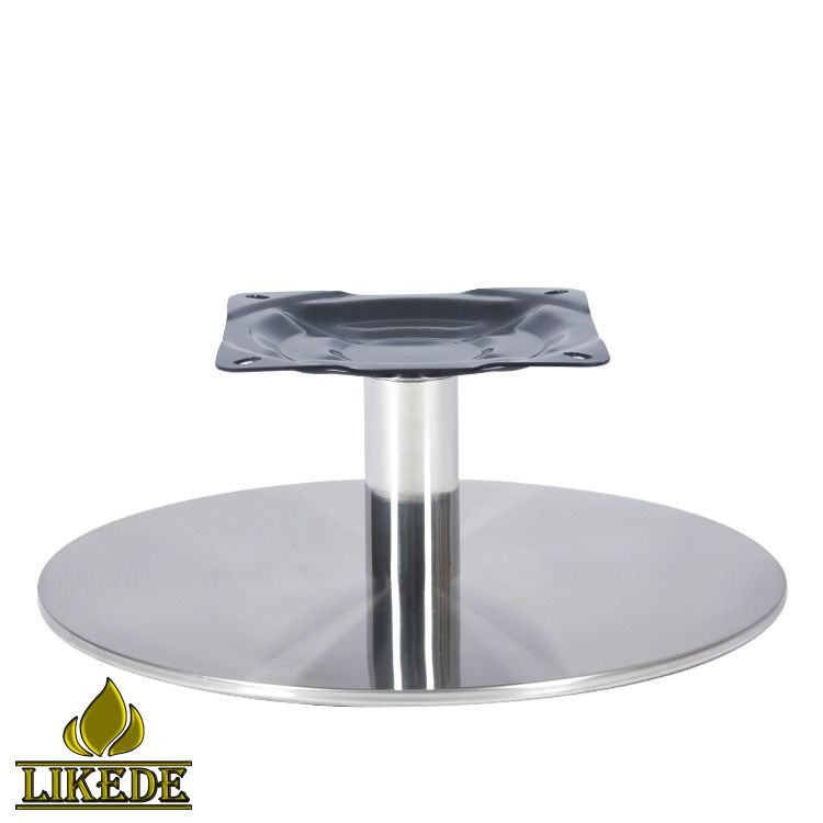 Buy Stainless Steel Round Flat Swivel Base Metal Rolling Chair Legs Use ...