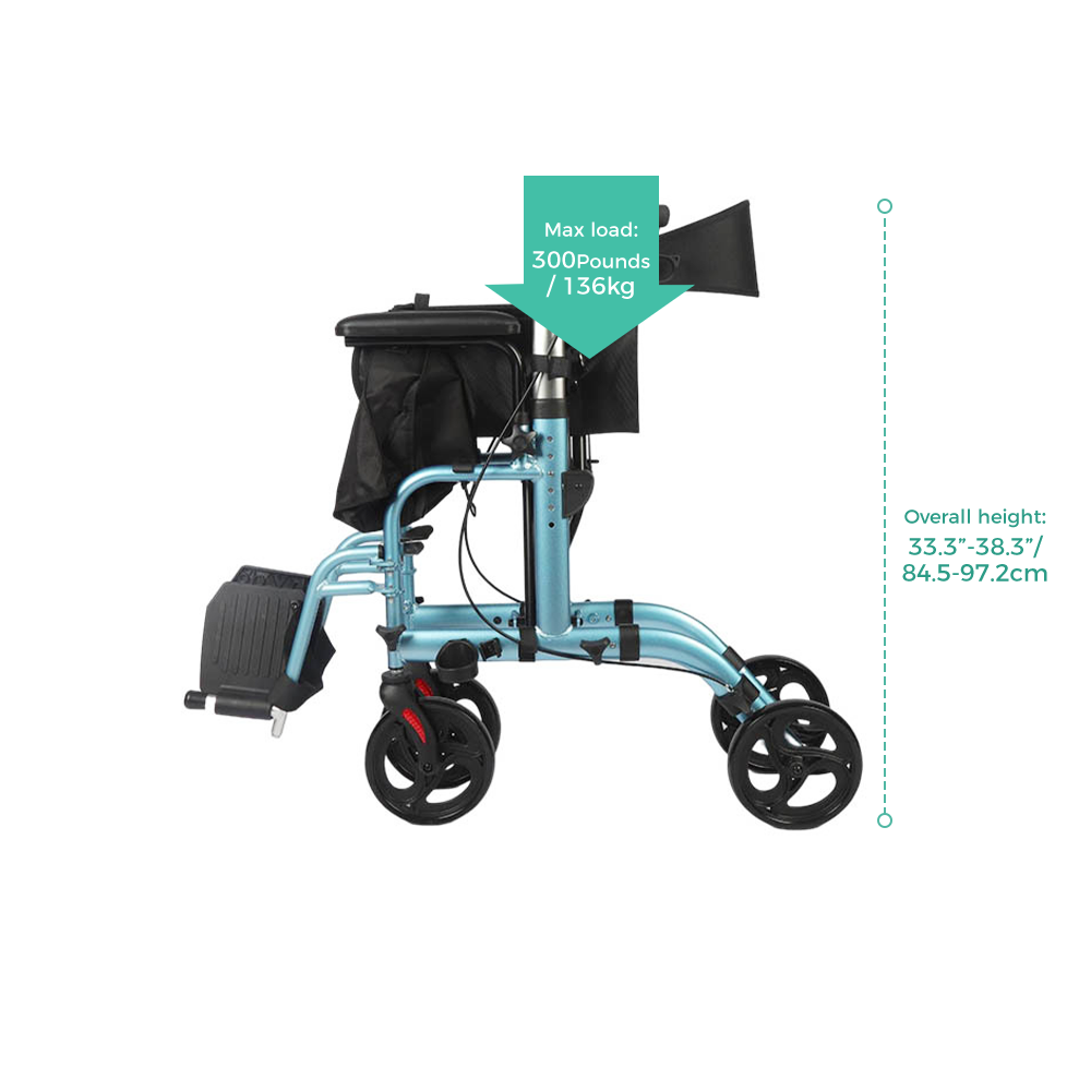 Buy Rollator With Footrest Nk-018 from FOSHAN NOKA MEDICAL EQUIPMENT CO ...