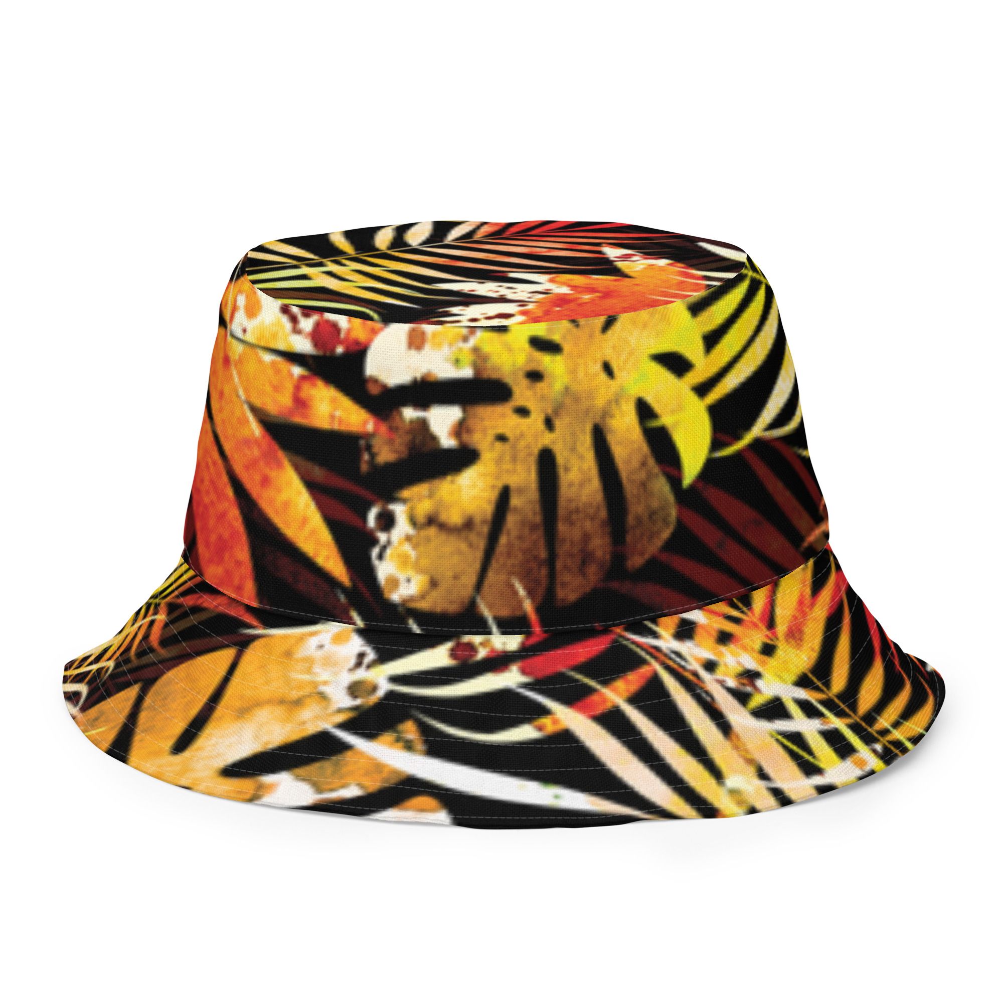 Buy Custom Logo All-over Print Reversible Bucket Hat from Rainbow ...