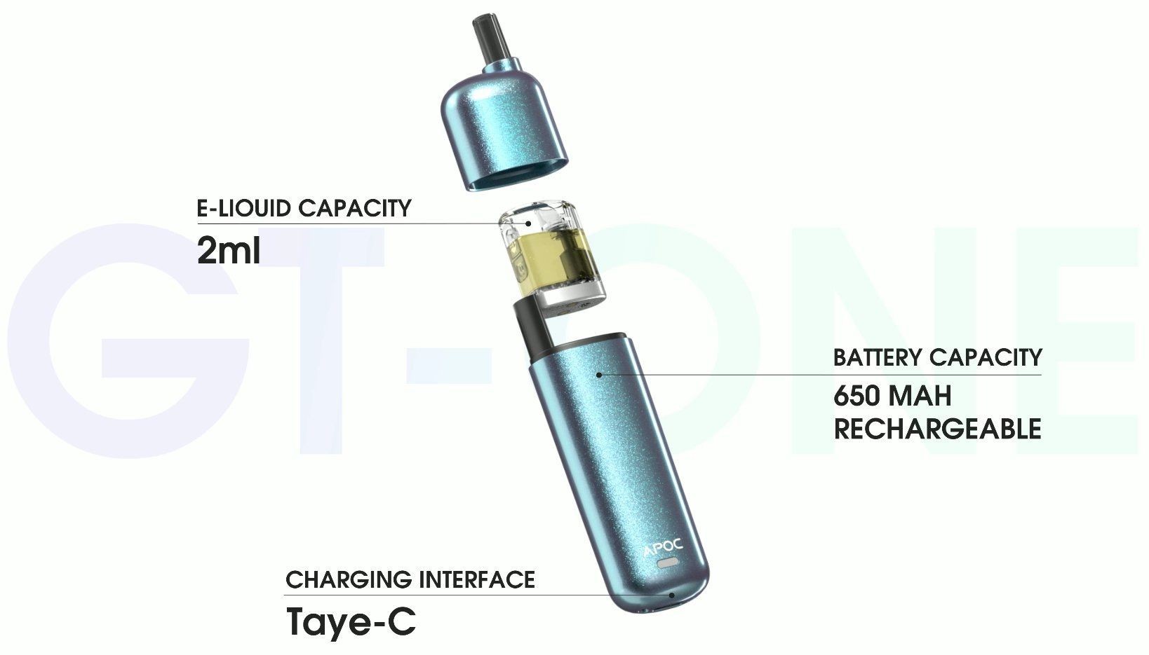 Buy Electronic Usb Vape Refillable Pod Kit from Dongguan City Geele ...