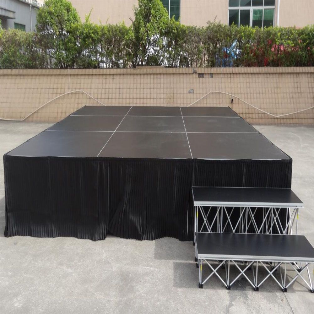 Buy Wooden Riser Stage Platform Portable Aluminum Stage For Events ...