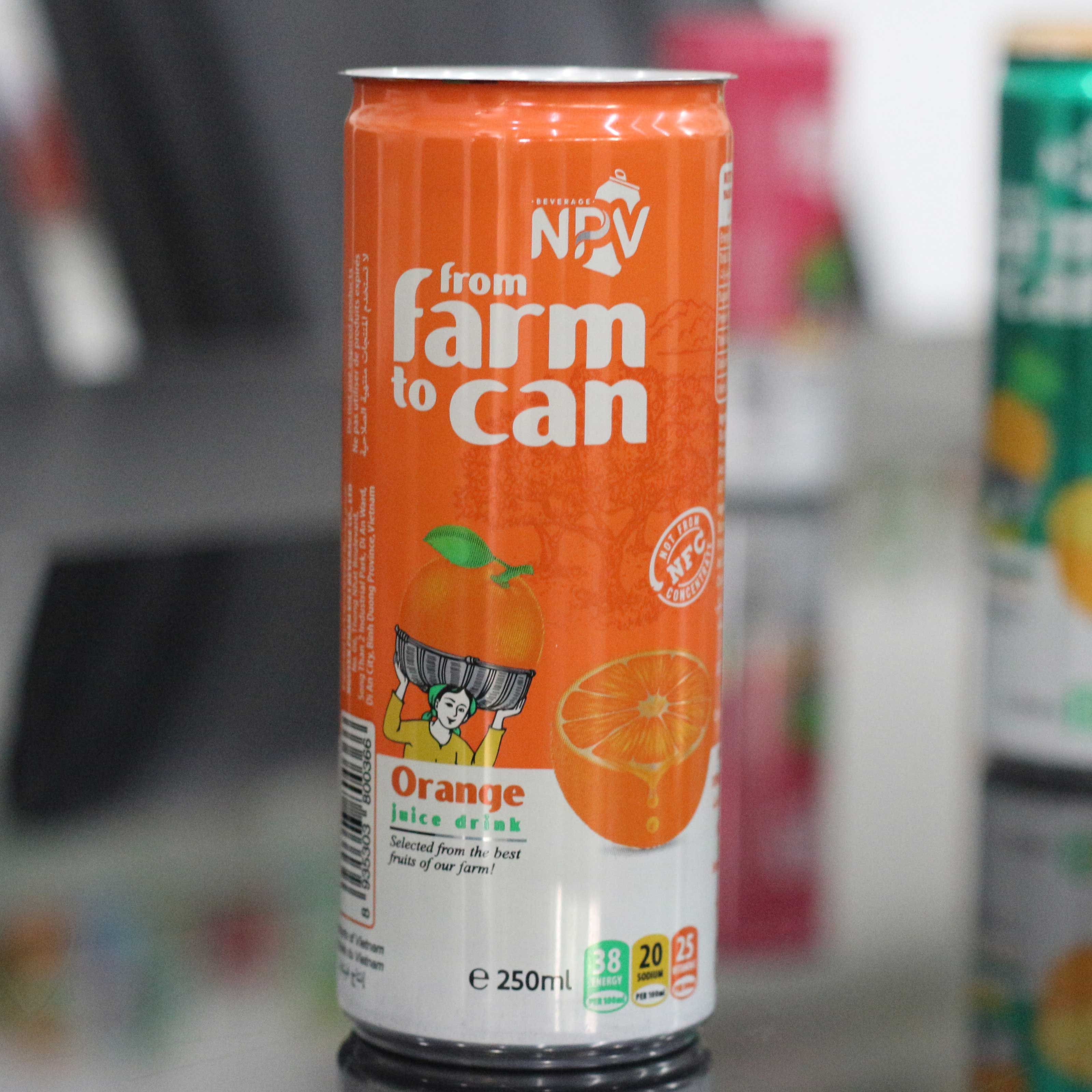 Buy Npv Brand Orange Juice 250ml Alu Can from Nguyen Pham Viet Beverage ...