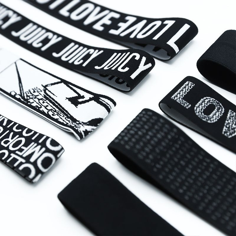 Buy Custom Logo Jacquard Elastic Band from DongGuang Shanglian Textile ...