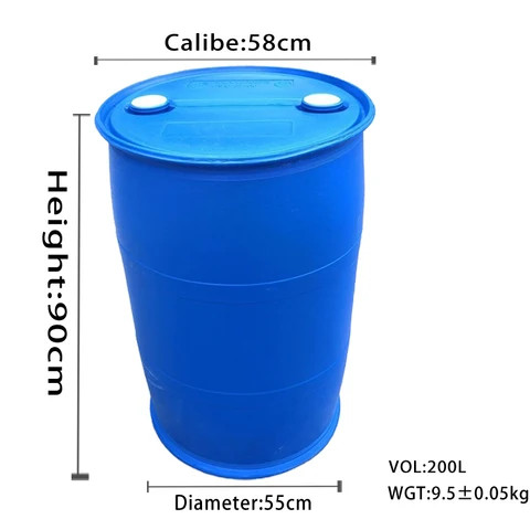 Buy 200l Double Ring Closed Plastic Bucket, Can Hold Chemical Liquid ...