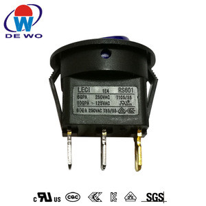 Buy 3 Way Round 16a Rocker Switch 250v T125 R11 from Dongguan Dewo ...