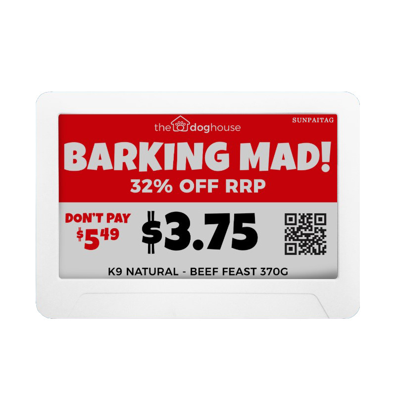 Buy 96.7% Customers Bought Supermarket Digital Price Tags Wireless E ...