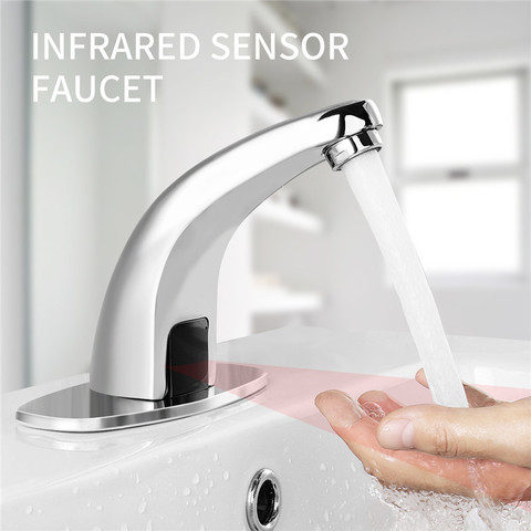 Buy Ac/dc Powered Bathroom Sink Automatic Senor Tap Instant Touchless ...