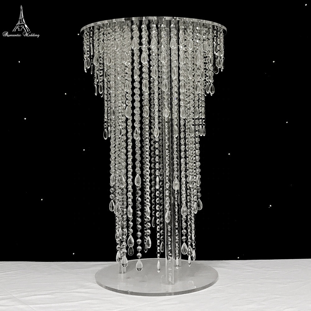 Buy Acrylic Transparent Crystal Table Romantic Wedding Cake Round Table ...
