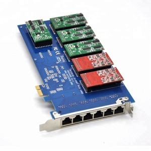 Buy Asterisk Card Tdm2400 Pci 24 Fxo/fxs Ports Voip Modules Analog ...