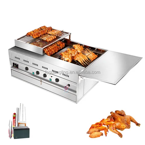 Buy Barbecue Shop Stall Smokeless Barbecue Automatic Leg Of Lamb ...
