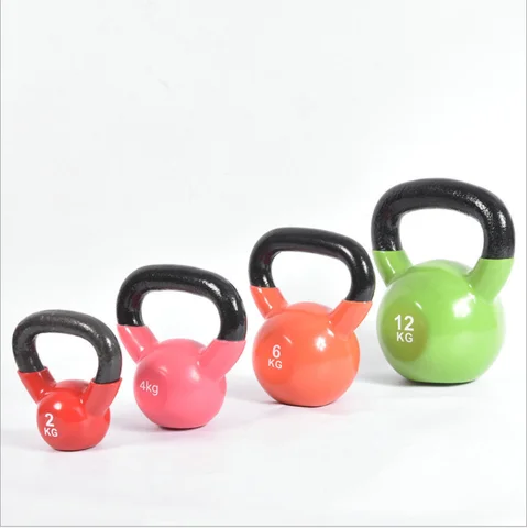 Buy Cement Kettlebell With Plastic Coating For Weight Lifting And Body ...