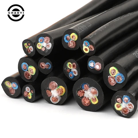 Buy Chaoyi High Quality Pvc Power Cable 60227 Iec 52(rvv) Zr Rvv Cable 300v 2cx0.5 Mm2 2 Core ...
