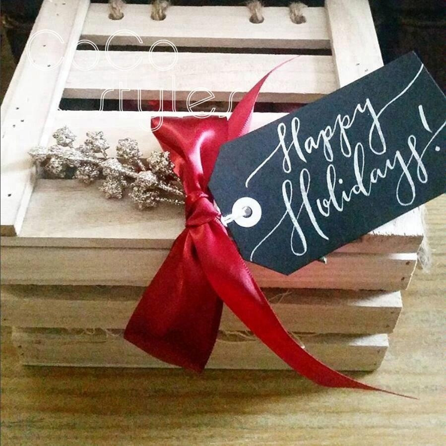 Buy Cocostyles Custom-made Rustic Square Wooden Welcome Gift Boxes With ...