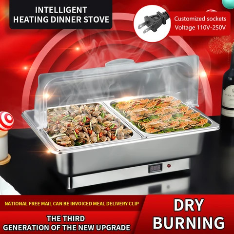 Buy Commercial Intelligent Heating Buffet Stove Stainless Steel Chafing ...