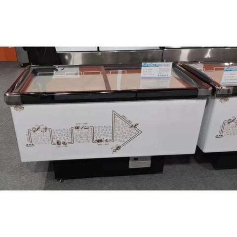 Buy Commercial Single-temperature Island Horizontal Freezers Deep Chest ...