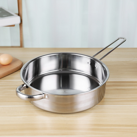Buy Cooking Pot 12pcs Set Stainless Steel Soup Pot Single Handle Milk ...