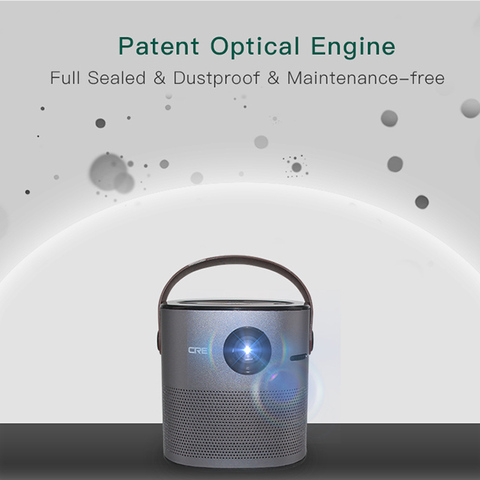 Buy Cre X5000 Portable Chargeable Projector Wireless Handy Cube Shape ...