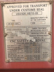 Buy Csc Certification And Dry Container Type Containers Shipping Second ...