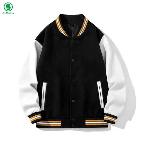 Buy Custom Mens Varsity Jacket Mens Long Sleeve Jacket Casual Baseball ...