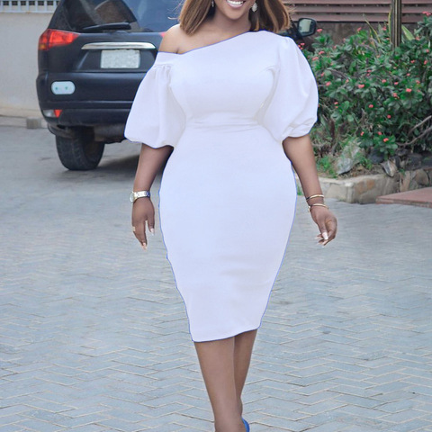 Buy D218 2022 Summer New Product Launch Solid Color Casual Dresses Puff ...