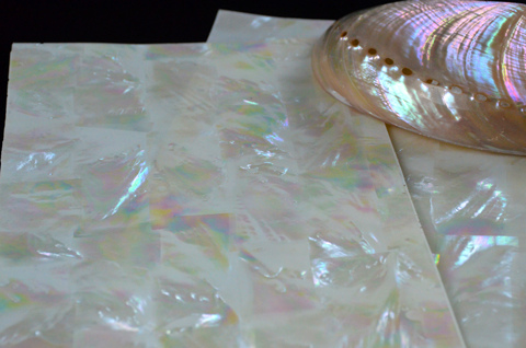 Buy Db024 Mother Of Pearl Shell Veneer Paua Abalone Paper Laminate ...