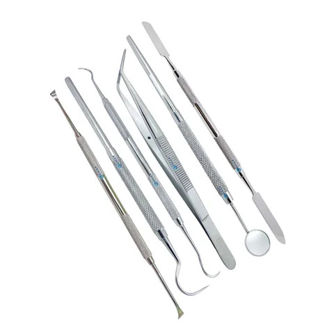 Buy Dental Examination Set Of 3 ,sickle Scaler U6/h7 ,mirror Handle ...