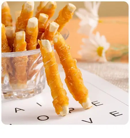Buy Dog Snacks Treats Chicken Wrapped In Calcium Bone Sticks Dog ...