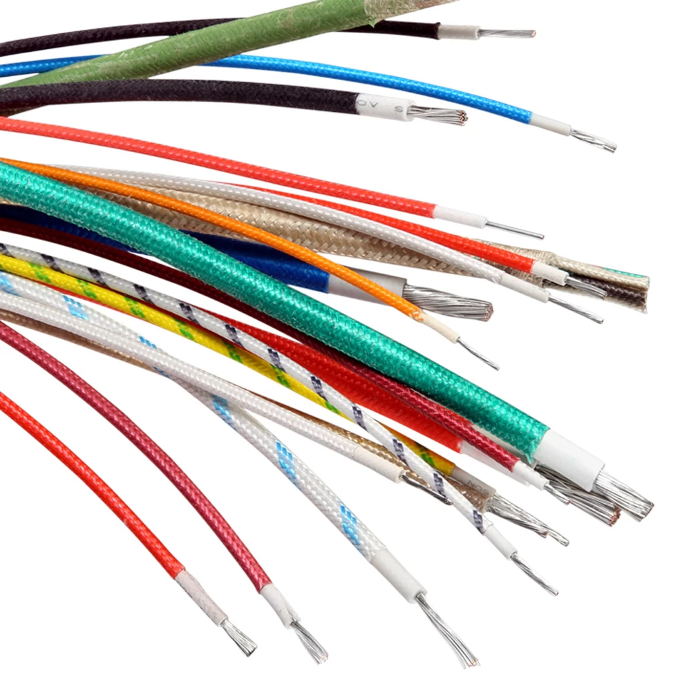 Buy Electric Wire Ul3122 Flexible Fiberglass Braid Silicone Rubber Electrical Wire High ...