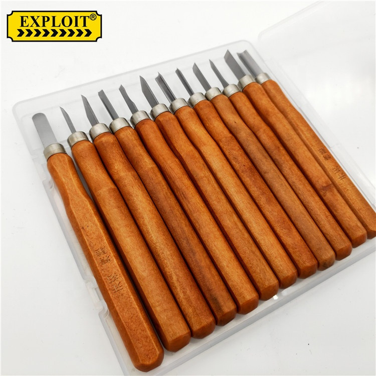 Buy Factory Price Hand Sculpture Tools Carving Knife Woodworking 12pcs Wood Chisel Tool Set from ...