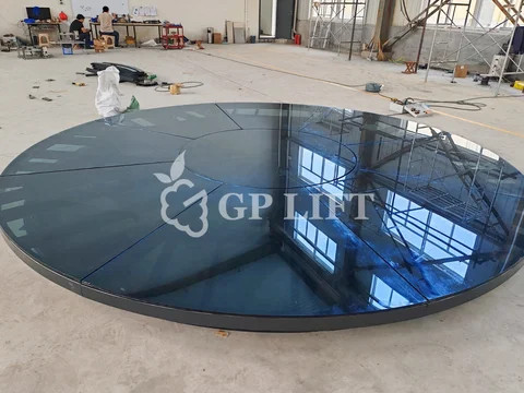 Buy Hydraulic Lift Rotating Stage Platform Raised Display Equipment ...