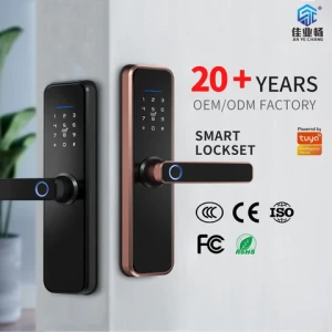 Buy Jec Tuya Smart Fingerprint Digital Password Keyless Apartment Home Room Lock App Smart Door ...