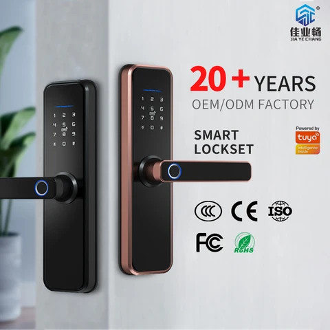 Buy Jec Tuya Smart Fingerprint Digital Password Keyless Apartment Home ...