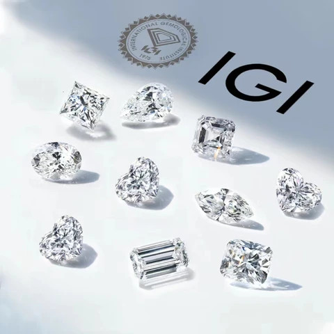 Buy Lab Grown Diamond Igi Gia Certificate 1ct 2ct 3ct Vvs Synthetic Hpht Cvd Lab Created Diamond ...