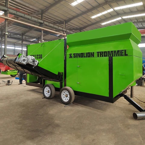 Buy Low Electric Consumption High Recovery Trommel Screen With Conveyor ...
