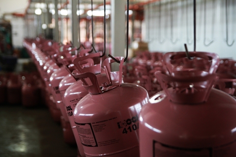 Buy Low Pressure Steel Refrigerant R409a Gas Cylinder 13.4l Gas ...