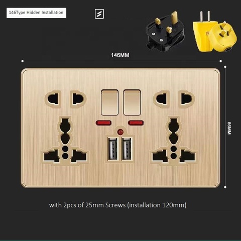 Buy Luxury Light Wall Switches Gold Uk Africa Mid East Electrical ...