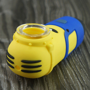 Buy Minions Smoking Glass Pipe Unbreakable Silicone Smoking Pipe ...