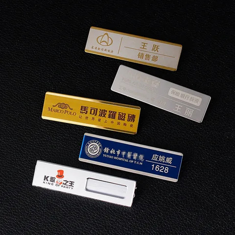 Buy Name Plate Number Plate Acrylic Badge Stainless Steel Badge Metal ...