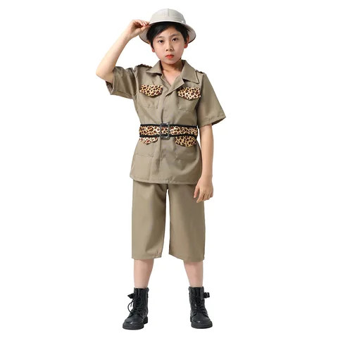 Buy Ready Goods Unisex Zookeeper Safari Explorer Patrol Cosplay Fancy ...
