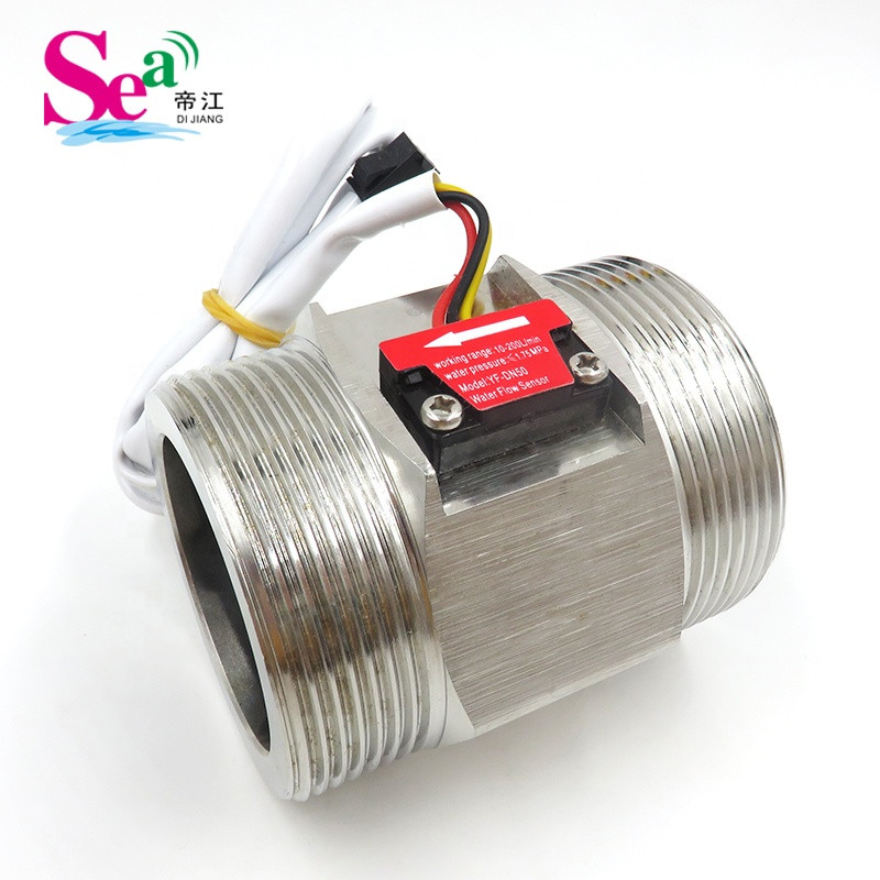 Buy Sea 2'' Inch Digital Pulse Output Stainless Steel Water Flow Sensor ...